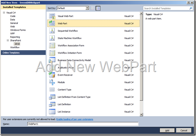 Bytes Matters: Creating & Deploying SharePoint 2010 Standard WebPart ...